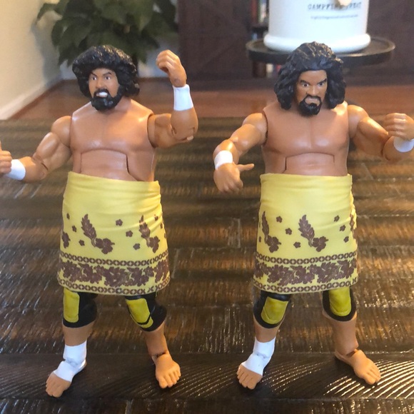 Mattel | Toys | Mattel Wwe Elite The Wild Samoans Wrestling Figures ...